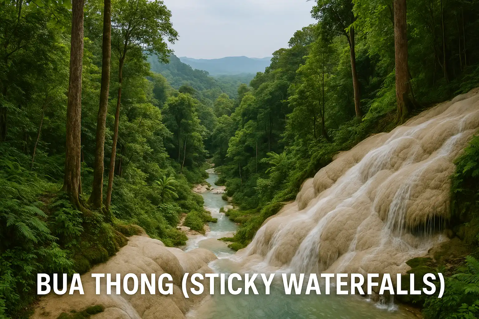 Bua Thong Waterfalls (Sticky Falls): Cómo llegar y qué hacer